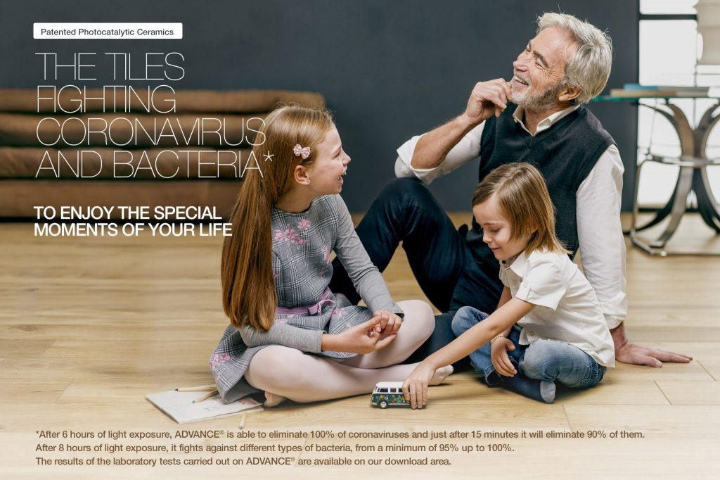 ADVANCE®: antibacterial ceramic fighting covid